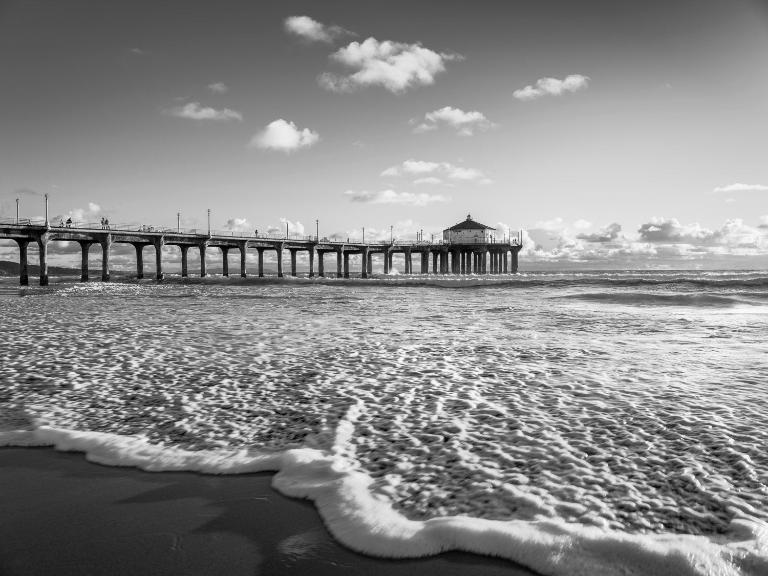 Bottom Line - Manhattan Beach Pier Photograph – Pacific Coast Gallery ...